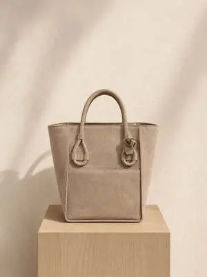 CALLAS MILANO Pia Suede Tote Bag - Sand