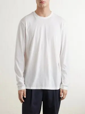 JAMES PERSE Lotus Slim-fit Cotton-jersey T-shirt