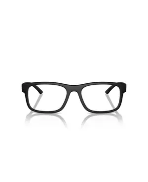 Prada Rectangle Eyeglasses - Black Rubbered