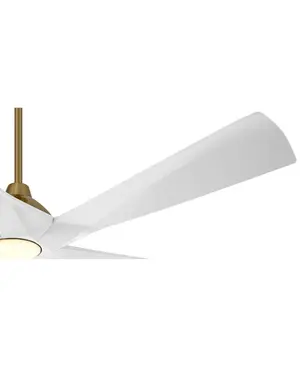 POSSINI EURO DESIGN Possini Euro Eloquent Brass Led Ceiling Fan W/ Rod