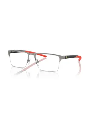 SCUDERIA FERRARI Rectangular Eyeglasses - Gunmetal