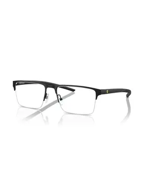SCUDERIA FERRARI Rectangular Eyeglasses - Matte Black