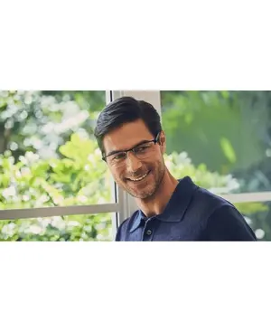 SCUDERIA FERRARI Rectangular Eyeglasses - Matte Black
