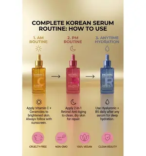 LOVERY Korean Skincare Serum Set
