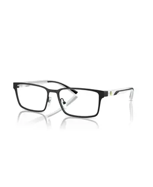 SCUDERIA FERRARI Rectangle Full Rim Eyeglasses - Black