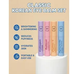 LOVERY 4-step Korean Eye Balm Collection Korean Skin Care Complete Under-eye Renewal Set