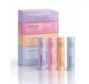 LOVERY 4-step Korean Eye Balm Collection Korean Skin Care Complete Under-eye Renewal Set - Multi