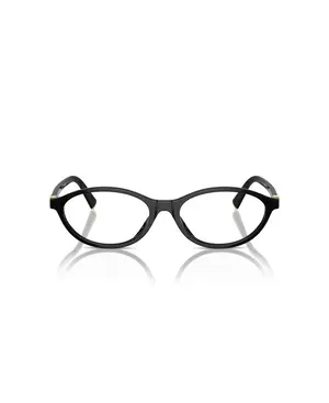 Miu Miu Oval Acetate Eyeglasses - Black
