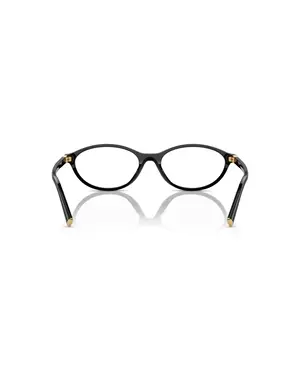 Miu Miu Oval Acetate Eyeglasses - Black