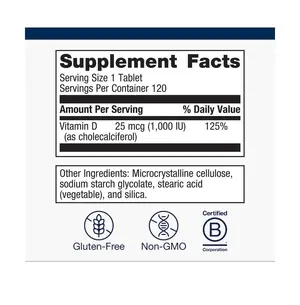 METAGENICS Vitamin D3 1000 Iu