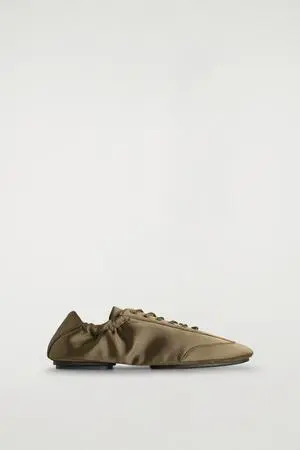 Cos Satin-suede Ballet Sneakers