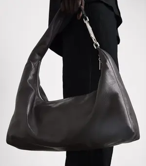 Rick Owens Leather Gemini Messenger Bag