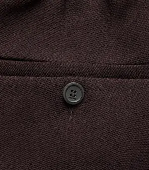 Sandro Jersey Wide-leg Trousers - Brown