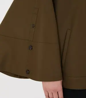 Max Mara Cotton Flared Cape
