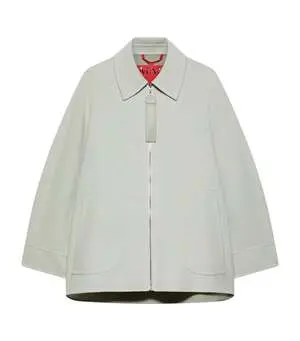 Max & Co. Virgin Wool A-line Coat - Green