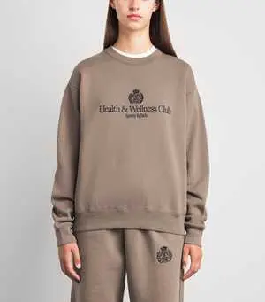 SPORTY & RICH Embroidered Crest Sweatshirt