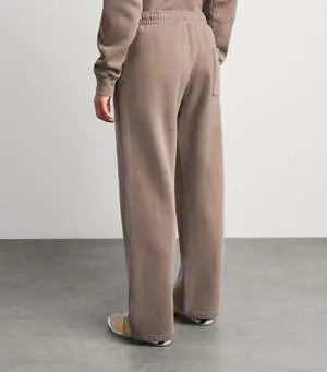 SPORTY & RICH Embroidered Crest Wide-leg Sweatpants