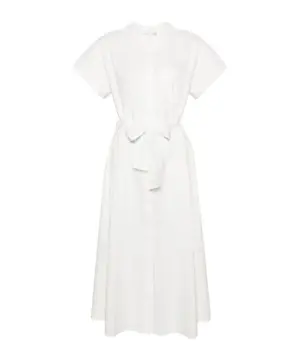 FORTE_FORTE Cotton Shirtdress - White