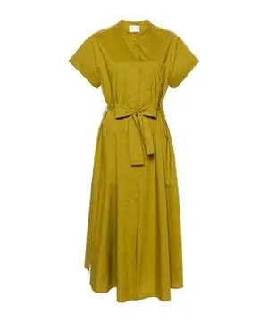 FORTE_FORTE Cotton Shirtdress - Khaki