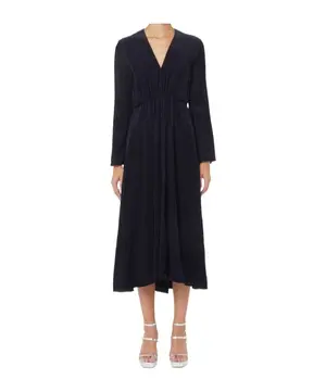 FORTE_FORTE Velvet Midi Dress - Black