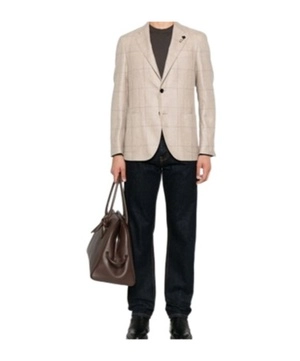 LARDINI Checked Two-button Jacket