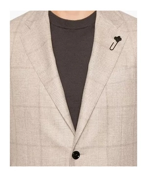 LARDINI Checked Two-button Jacket