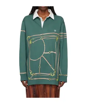 CONNER IVES Printed Rugby Polo Shirt