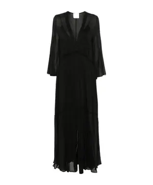 FORTE_FORTE Voile Maxi Dress - Black