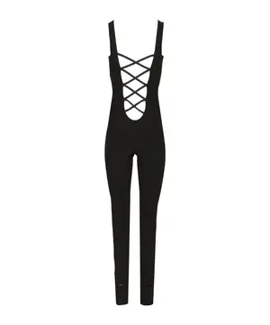 Norma Kamali Sleeveless Cut-out Catsuit