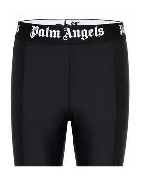 Palm Angels Logo-waistband Leggings