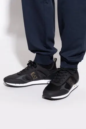 EA7 Logo Printed Low-top Sneakers
