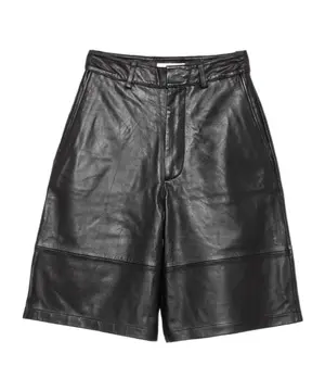 THE FRANKIE SHOP Belt Loop Shorts - Black