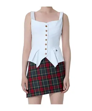 VIVIENNE WESTWOOD Square-neck Button Down Top