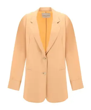 FORTE_FORTE Long-sleeved Suit Coat - Nude
