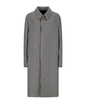 LARDINI Houndstooth Wool Coat