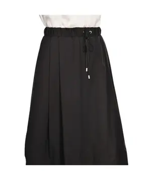 GRAN SASSO Drawstring Midi Skirt