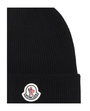 Moncler Logo Patch Beanie