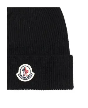 Moncler Logo Patch Beanie