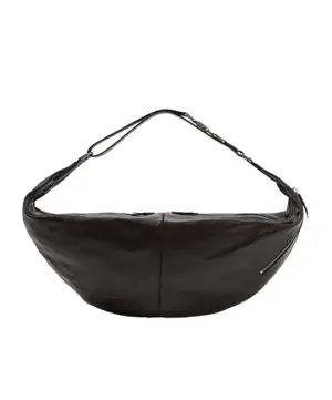 LEMAIRE Belted Leather Top-handle Bag - Black