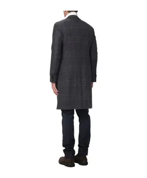 LARDINI Checked Wool Coat