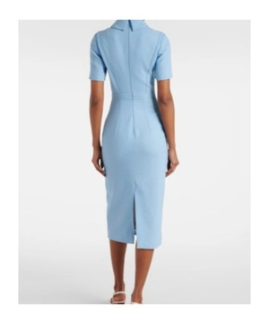 EMILIA WICKSTEAD Valletta Wool Cocktail Dress - Blue