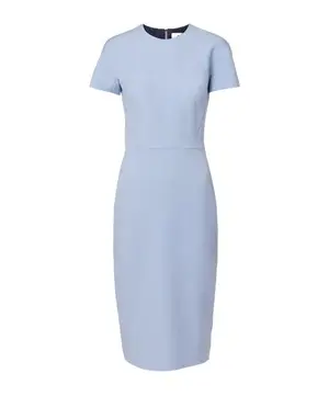 Victoria Beckham Short Sleeve Dress - Blue