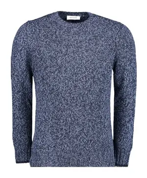 GRAN SASSO Speckled Wool Sweater - Blue