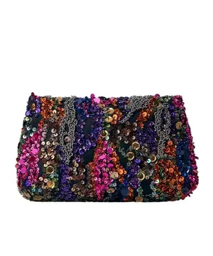 Dries Van Noten Sequinned Envelope Shoulder Bag