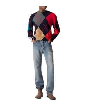 J.W.ANDERSON Loose Diamond Knit Sweater