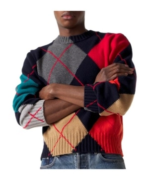 J.W.ANDERSON Loose Diamond Knit Sweater