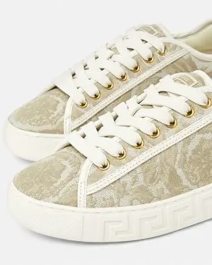 Versace Barocco Greca Lace-up Sneakers