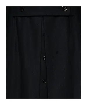 LARDINI Double Breasted Flower Detailed Coat