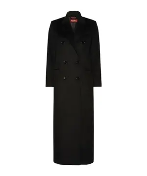 Max Mara Double-breasted Coat - Black