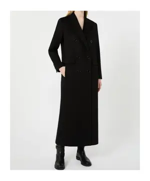 Max Mara Double-breasted Coat - Black